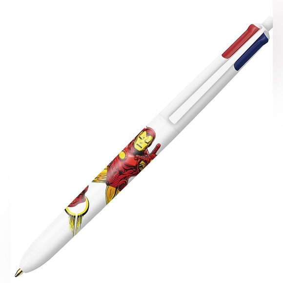 Marvel | Office | Nip 3 Bic 4color Marvel Avengers Pens Iron Man Black ...